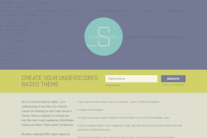 _s - WordPress 主题开发板子 - Npcink