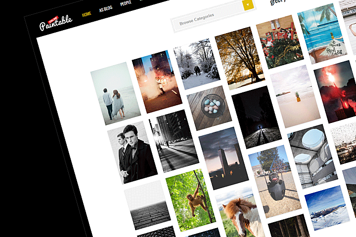 Paintable - 摄影和博客/照片下载WordPress主题 - Npcink