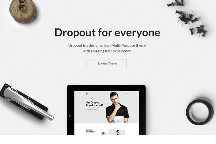 Dropout - 创意多用途wordpress主题 - Npcink