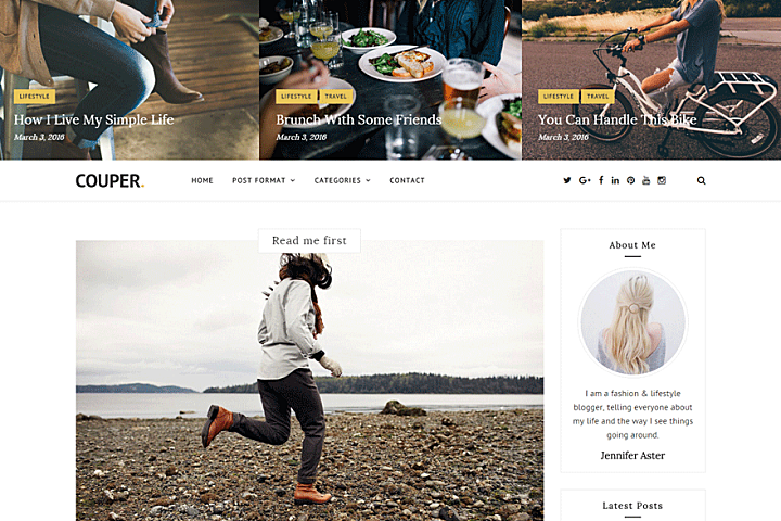 Couper - 个人WordPress博客主题 - Npcink